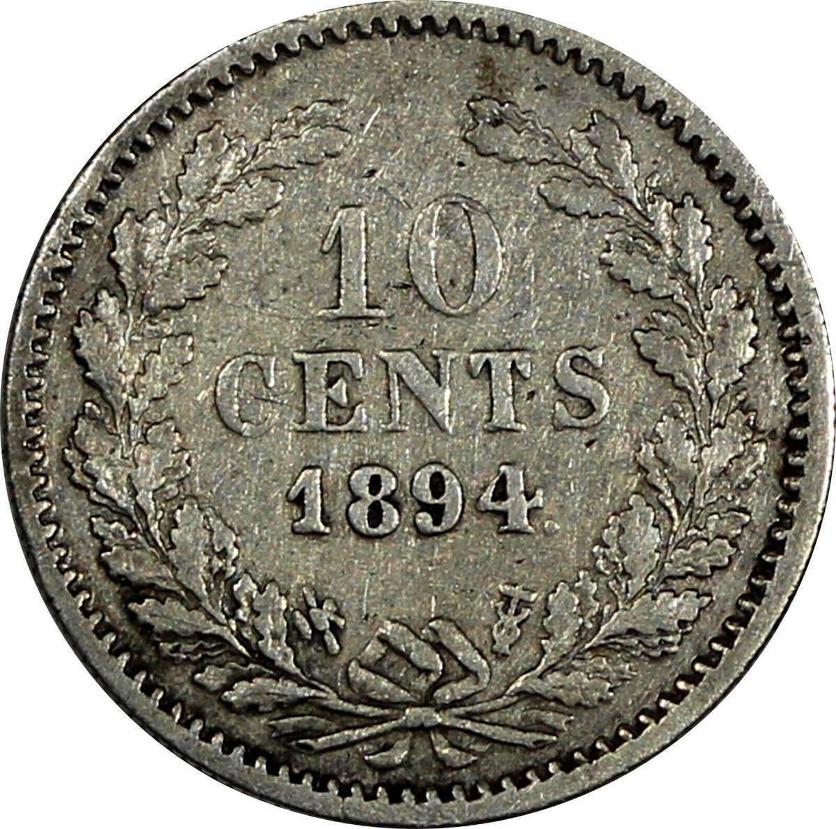 Netherlands Wilhelmina I Silver 1894 10 Cents KM# 116 (20 663) – eNumismat
